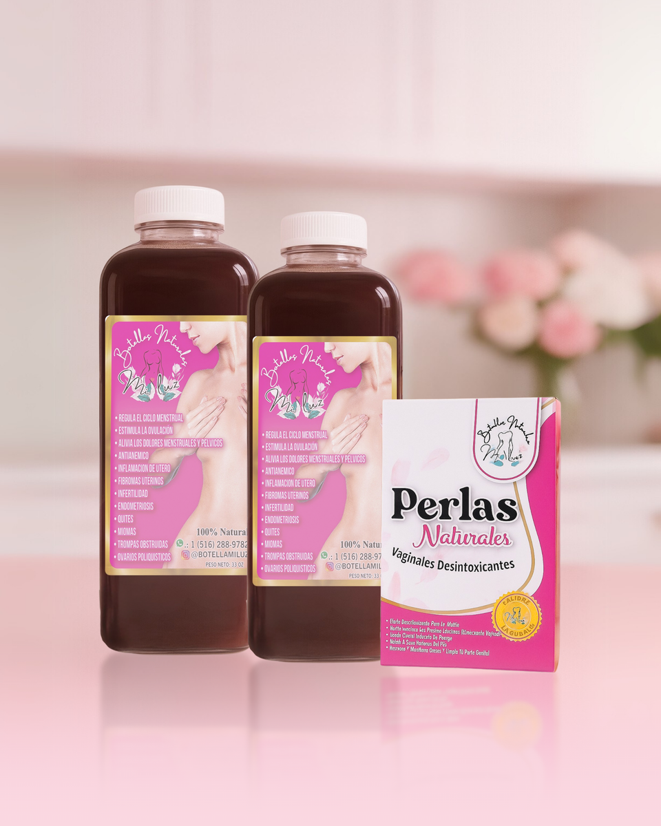 Súper Combo - Combo de 2 Botella Mi Luz y Perlas Naturales – botellamiluz